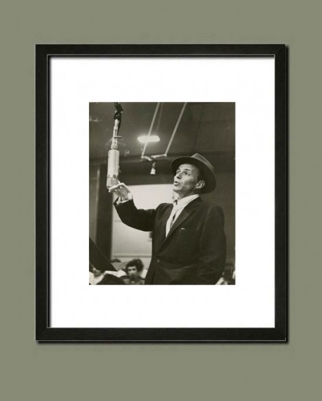 Frank Sinatra en enregistrement au studio Capitol