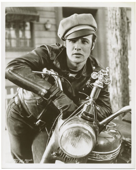 Portrait de Marlon Brando, alias Johnny Strabler, pour l'Equipée sauvage